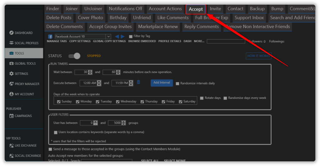 The Facebook Accept Members Tool - SU Social