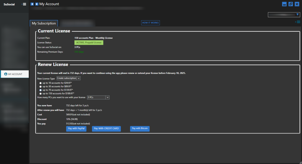 How to use the My Account tab - SU Social