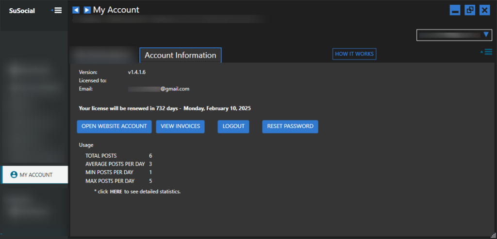 How to use the My Account tab - SU Social