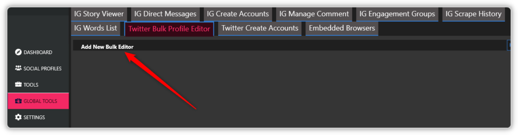 The Global Tools - The Twitter Bulk Profile Editor Tool - SU Social