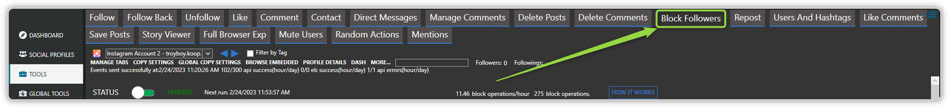 The Instagram Block Followers Tool - SU Social