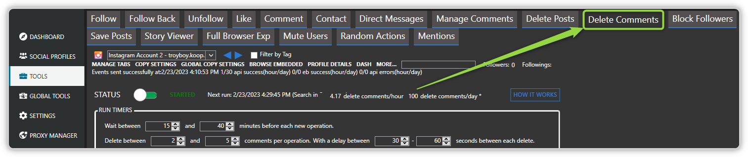 The Instagram Delete Comments Tool - SU Social