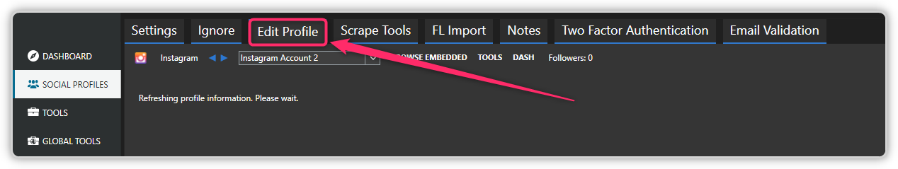 The Instagram Edit Profile Tab - SU Social
