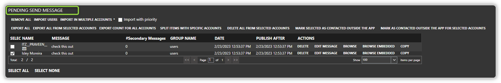The Instagram Contact tool - SU Social