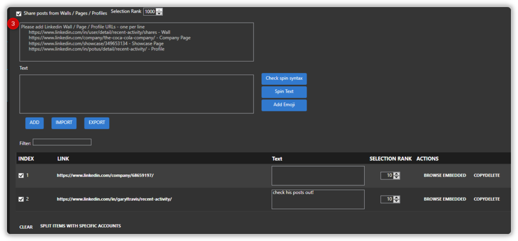 The LinkedIn Share Posts Tool - SU Social