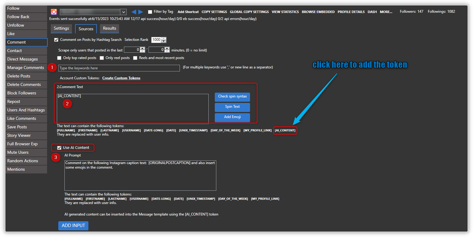 How To Use AI To Comment On Instagram Posts - SU Social