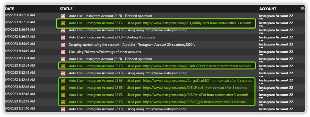 How the Contextual Actions function works (Instagram) - SU Social