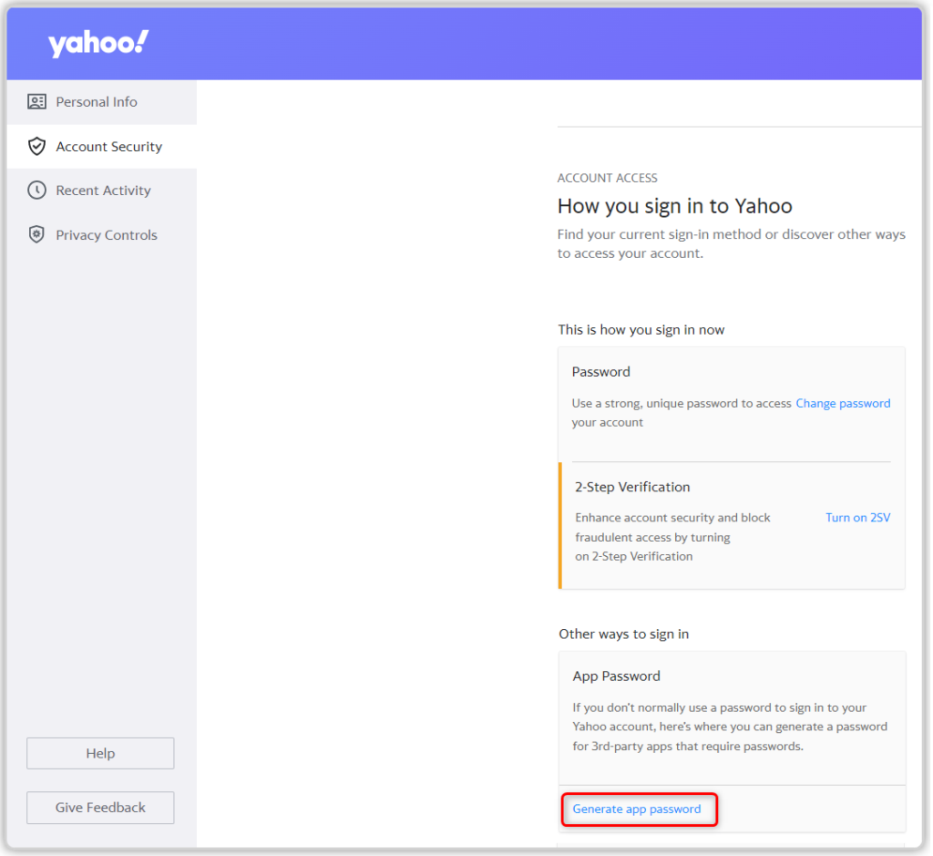 Generating app passwords for Email Verification - SU Social