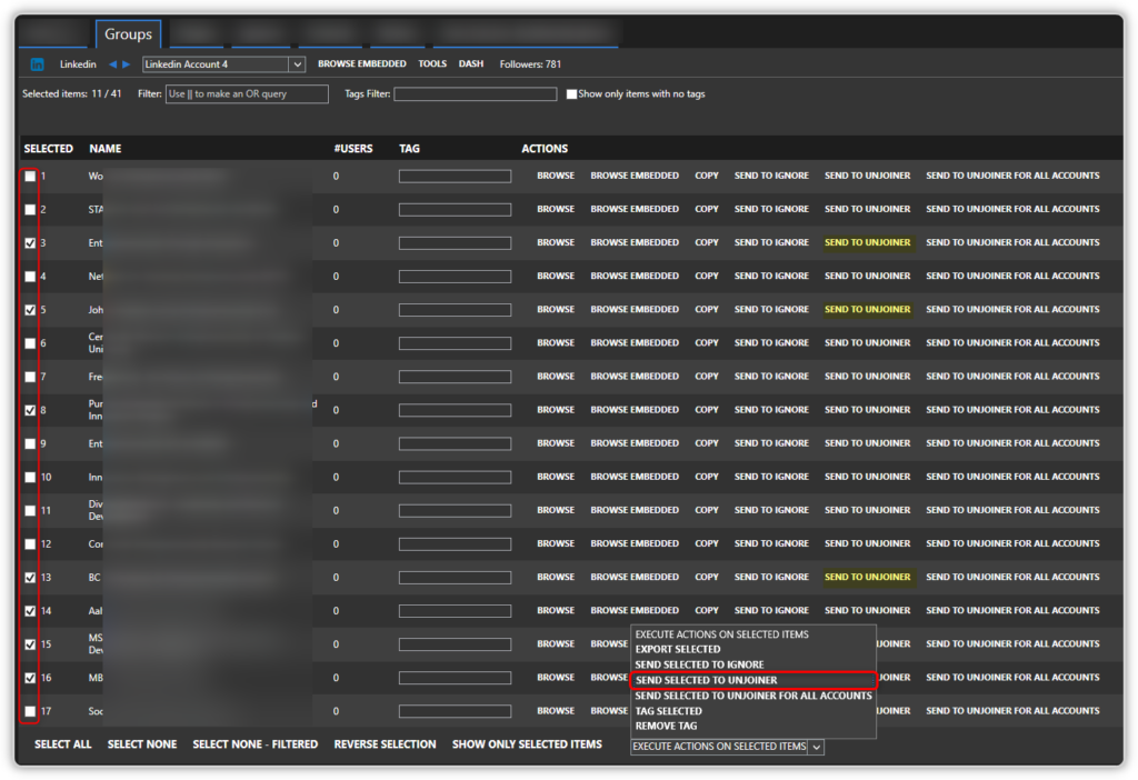 Unjoining specific groups on LinkedIn - SU Social